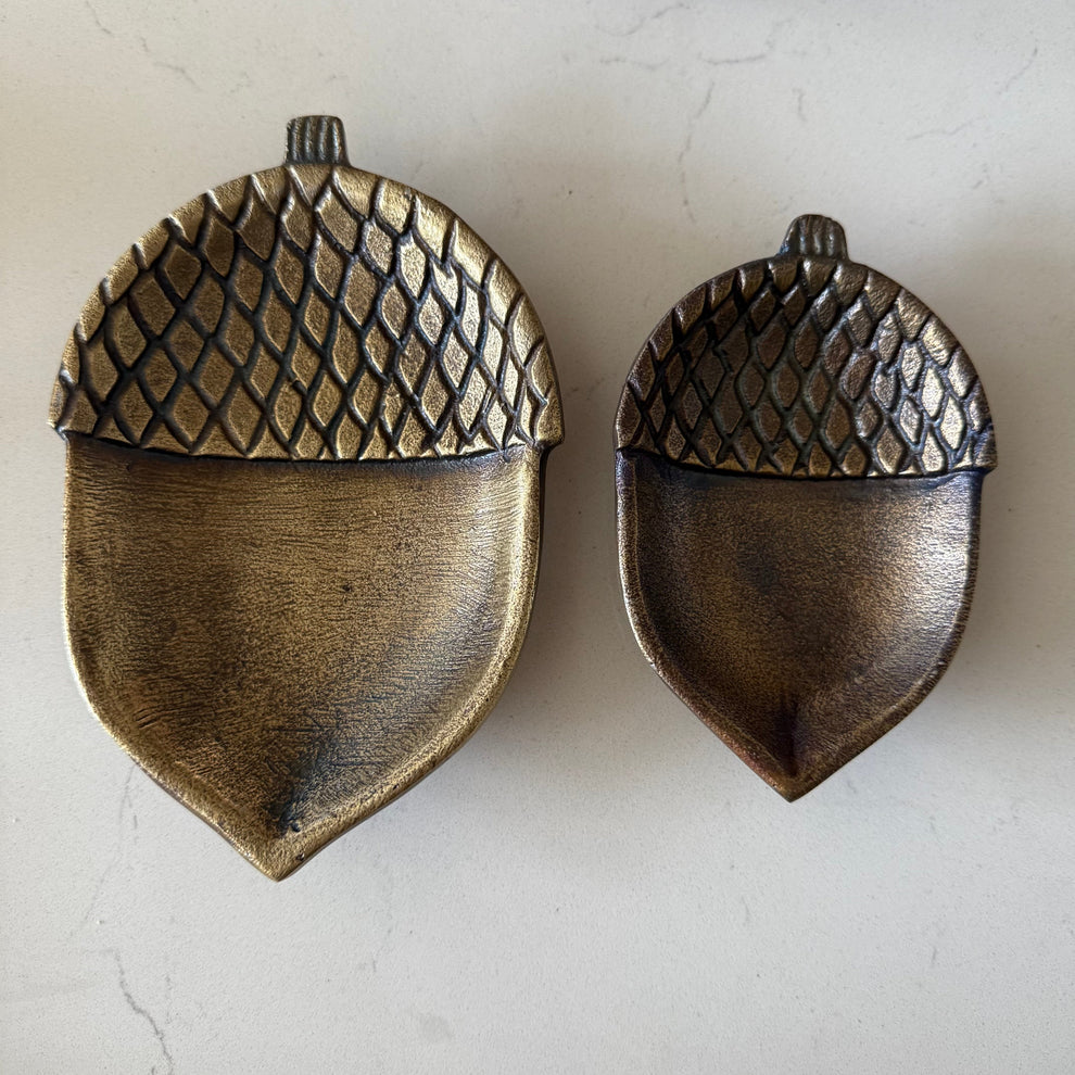 Brass Antique Acorn Tray - – Home Decor with Michelle