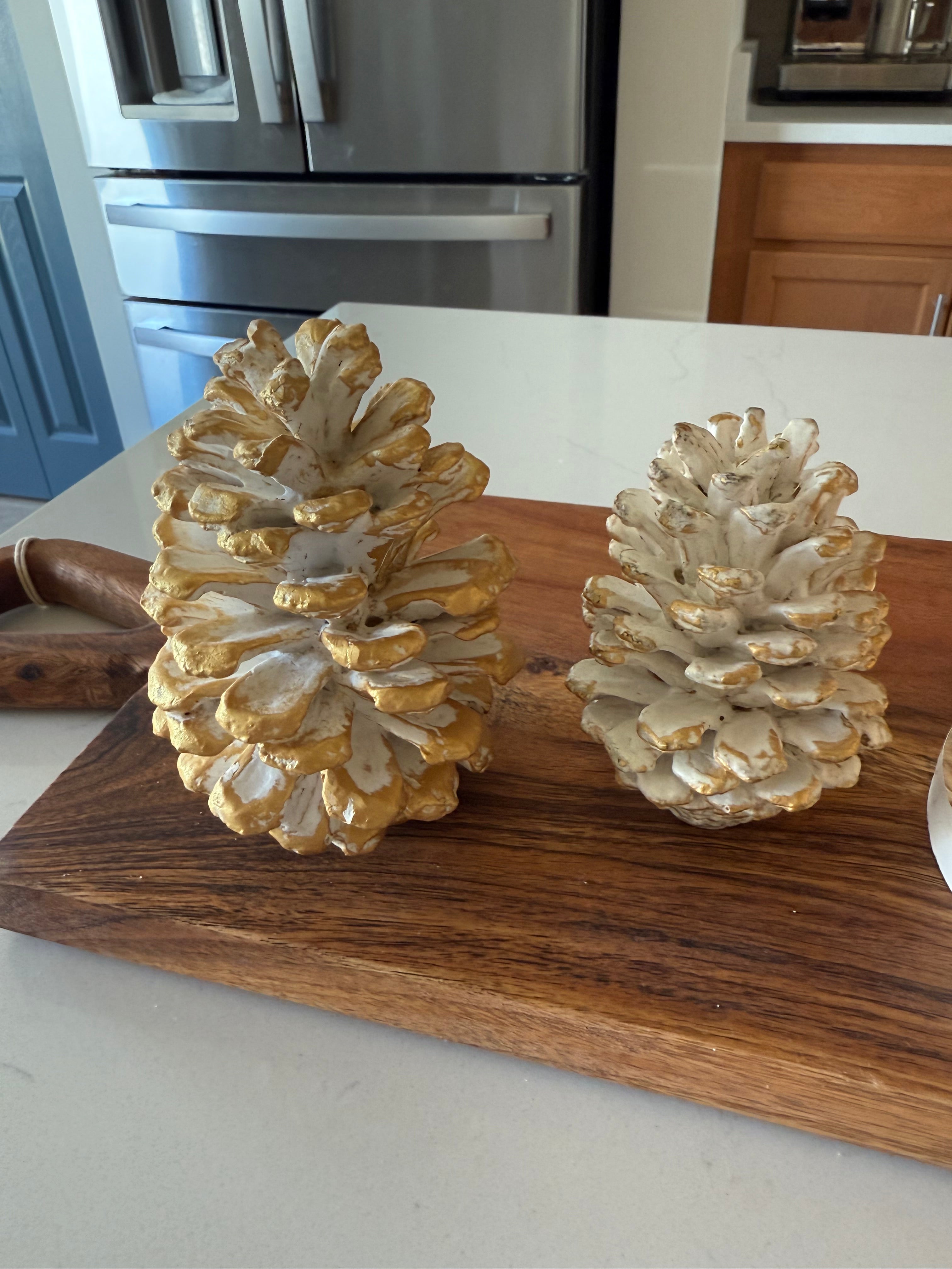 Gold Pinecones - Set of 2 – Home Decor with Michelle
